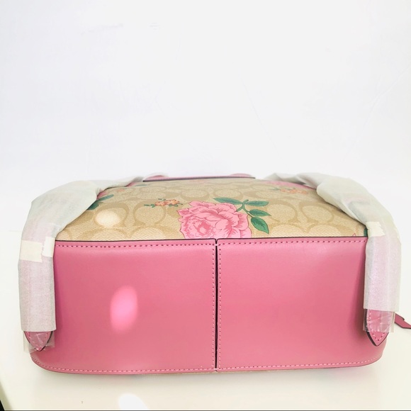 Coach | Bags | Coach Jordyn Backpack Floral Signature Prairie Rose Pink ...